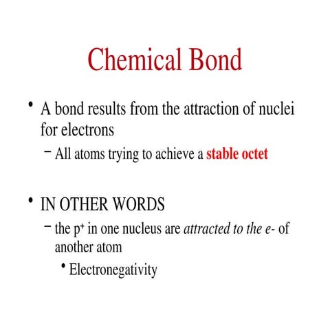Different types of bonding in materials for | PPT