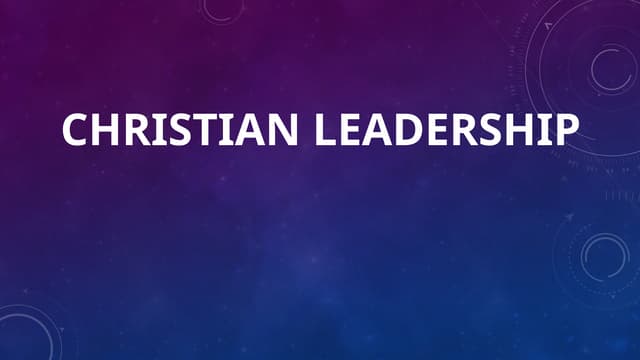 Leadership Ambassador club Adventist module | PDF