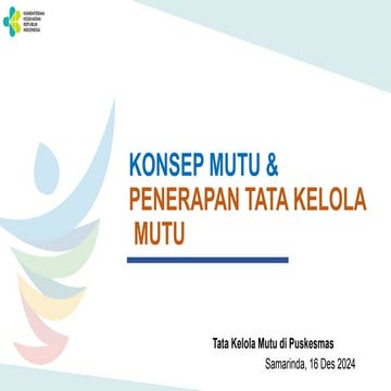 konsep mut dan tata kelola mutu pelayanan | PPT