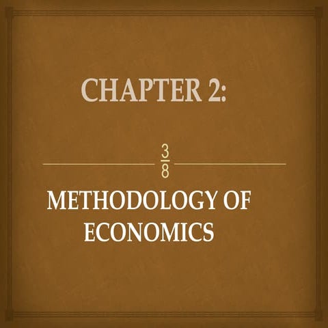 Critical Perspectives on Economic Theories and Methodologies | PPTX