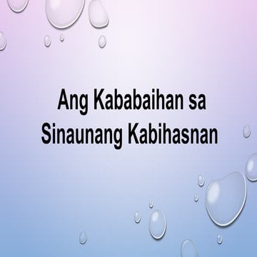 Ap 7 gampanin ng mga kababaihan | PPTX