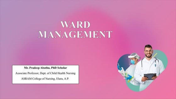 Ward Management | PPT