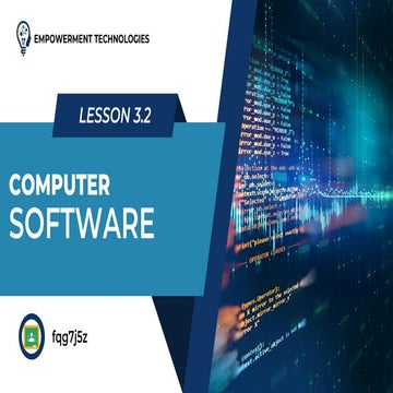 Software Grade 11 Programming ICT SOFTWARE | PDF