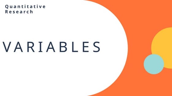Types of variables in research | PPTX