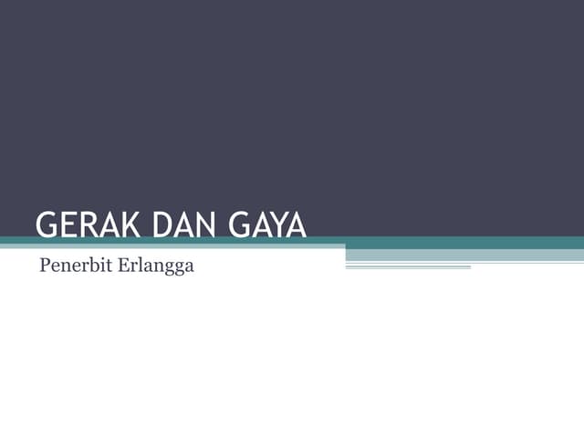 Gerak Lurus. Materi Gaya dan Gerak ppt kelas 7 SMP | PPTX