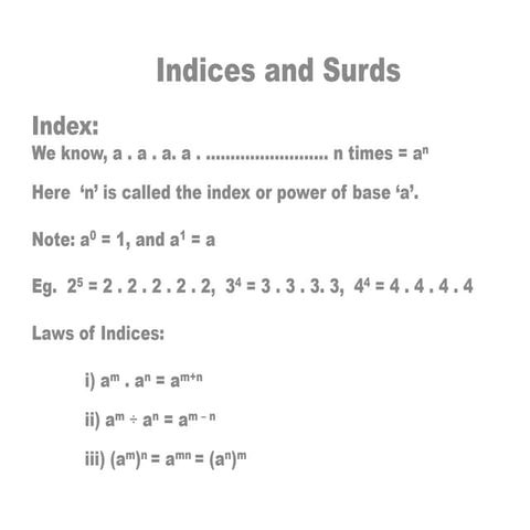 2. Indices and Surds(1).pdfsjsjhsbdbdbsbsbsbsbdbbdbdbd | PDF
