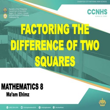 2. Factoring Difference of Two Squares.pptx