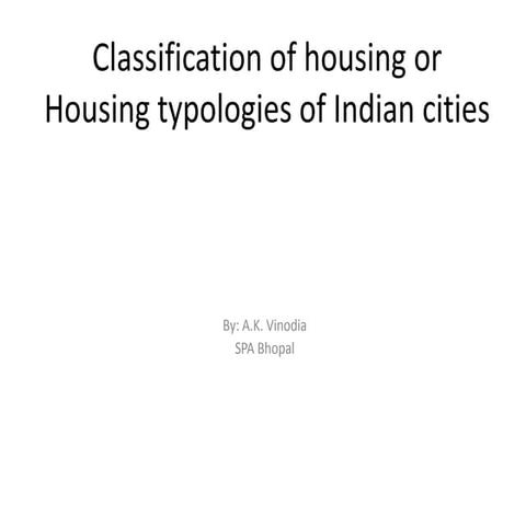 Housing Typology and classification .pdf