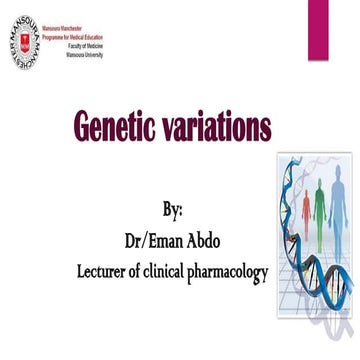 Genetic variation and mutation, pharmacology | PDF