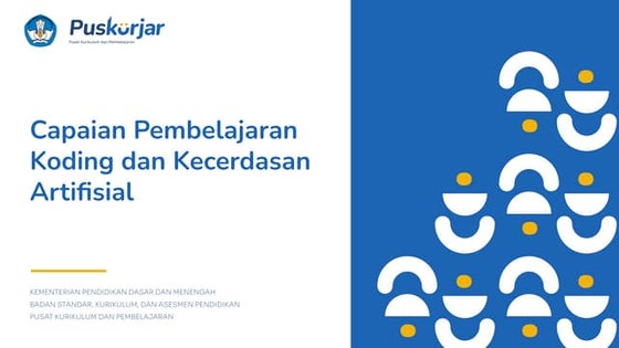 PPT MATERI KODING DAN KECERDASAN ARTIFISIAL UNTUK PEMBELAJARAN | PPTX