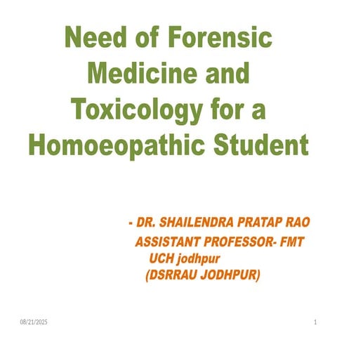 2. Need of Forensic Medicine and Toxicology for a.pptx