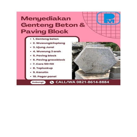 Harga Grosir Paving Block 20x20 – Untung Maksimal! | PDF