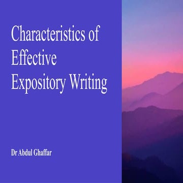 2. Characteristics of Effective Expository W riting.pptx