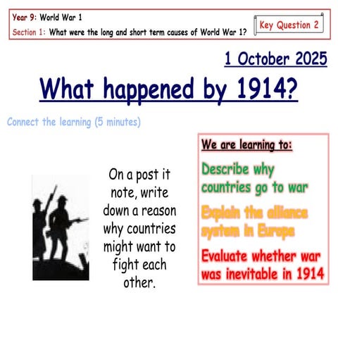 CAMBRIDGE HISTORY GCSE WWI Long term causes.pptx
