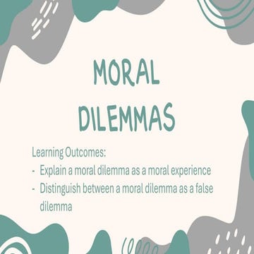 2. Moral Dilemmas.pdf Moral dilemmas ppt | PDF