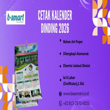 Percetakan Kalender Termurah Kota Bekasi | PDF