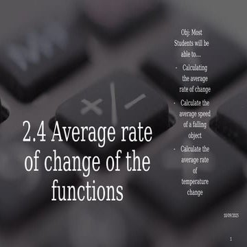 2.4 Average rate of change of the function PPT.pptx