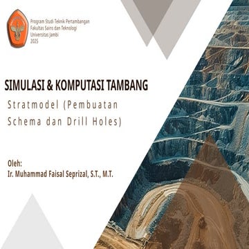 2. STRATMODEL SCHEMA DAN DRILL HOLES.pptx