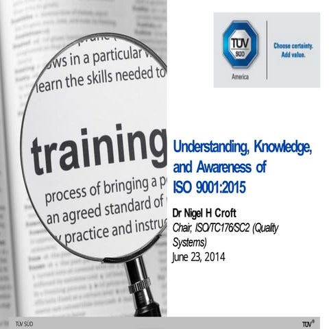 2. ISO 9001 2015 TUV (Mindset Understanding on ISO)_ISO 9001 2015 ...