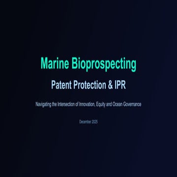 marine bioprospecting-ppt template-slides | PPTX