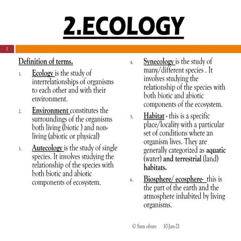 2. Ecology.pdf notes for ecology nice notes | PDF