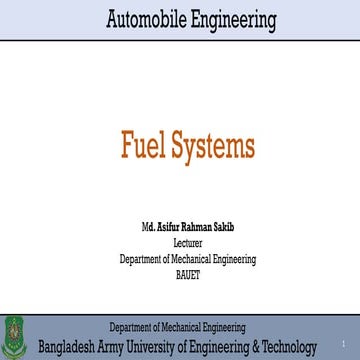 Fuel system | PPTX