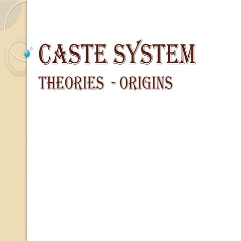 caste system in pakistan | PPTX
