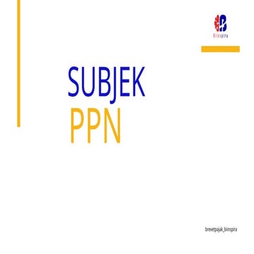 SUBJEK Pajak Pertambahan Nilai terbaru.pptx