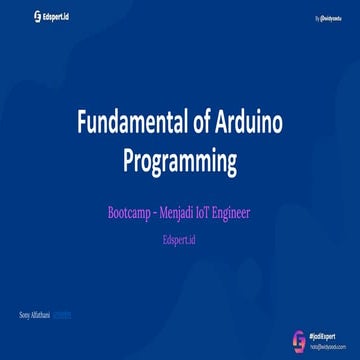 Fundamentals of Arduino Programming and Communication Protocols | PDF