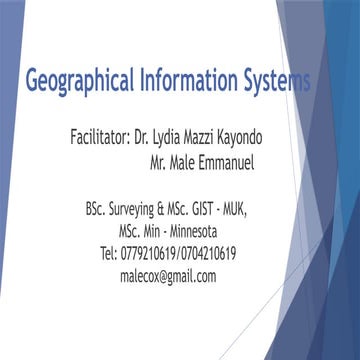 Comprehensive Overview of Geographical Information Systems (GIS ...