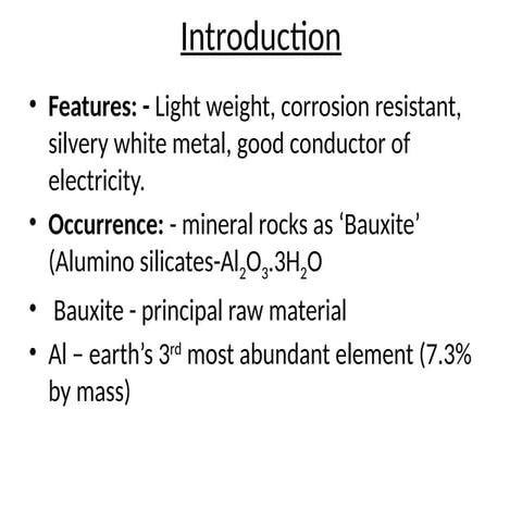 Comprehensive Overview of Aluminium Production, Environmental Impact ...