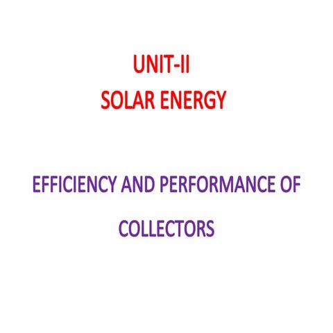 Comprehensive Analysis of Solar Collectors and Photovoltaic Systems ...