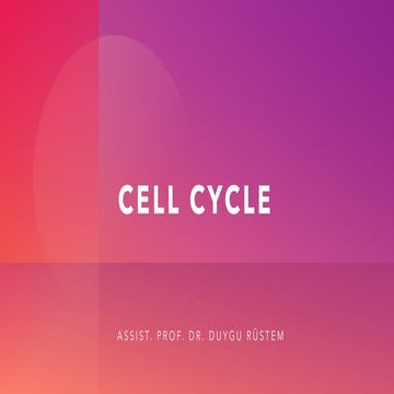 Comprehensive Overview of the Cell Cycle and Its Phases | PDF