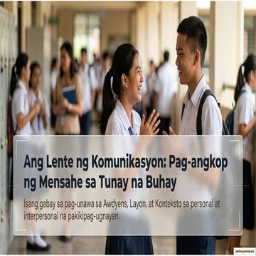 Effective Communication in Personal and Interpersonal PPT | PPT