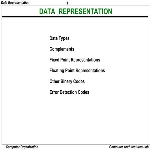 Comprehensive Data Representation in Computer Architecture: Number ...