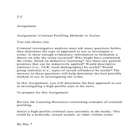 CRIMINAL PROFILING | PPTX