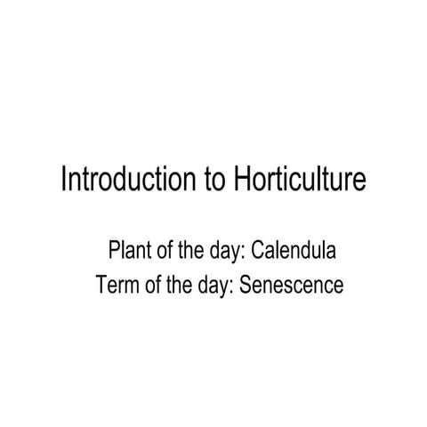 2 2 Hort Life Cycles & Names | PPT