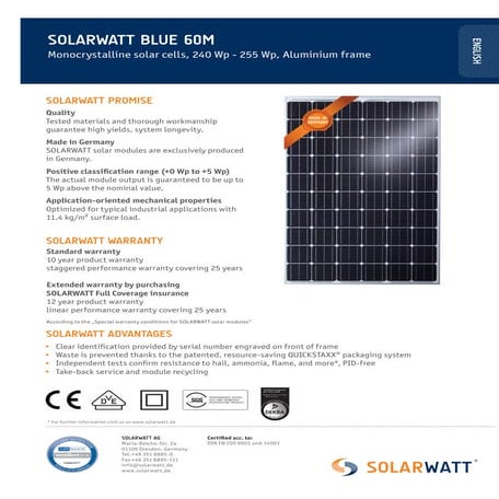 2 2 solarwatt blue 60 m | PDF