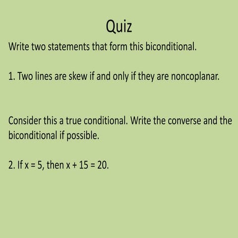 Deductive Reasoning: Law of Detachment/ Logic Puzzles | PPTX