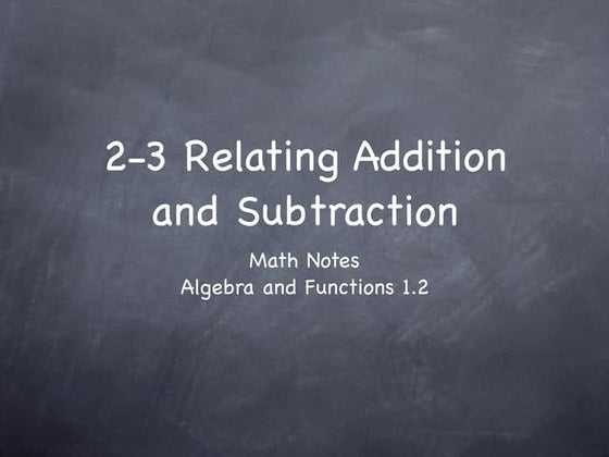Integers: Addition and Subtraction | PPTX