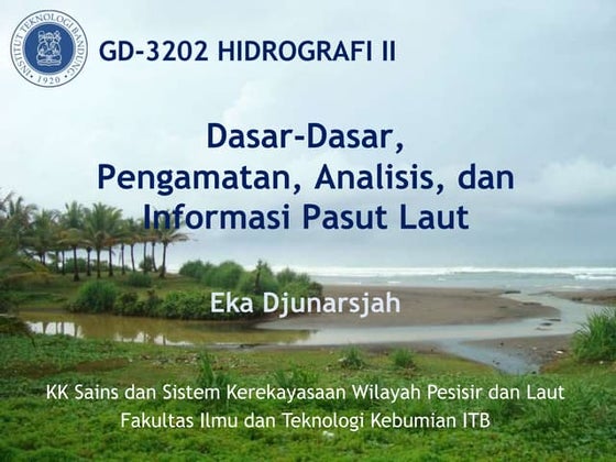 Analisis Komponen Harmonik dan Elevasi Pasang Surut pada Alur Pelayaran ...