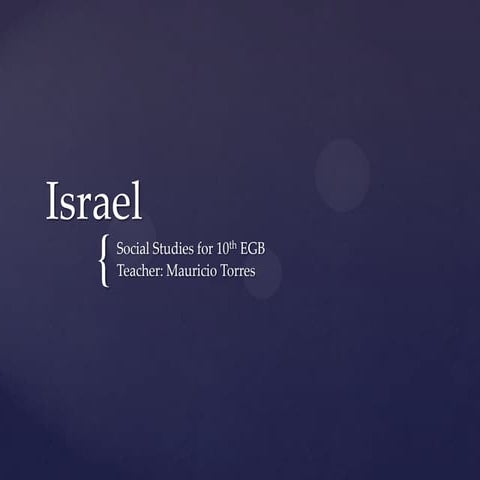 Israel | PPTX