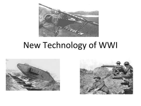 Wwi technology auto | PPTX