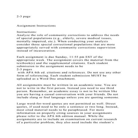 2-3 page Assignment InstructionsInstructions Analyze th.docx