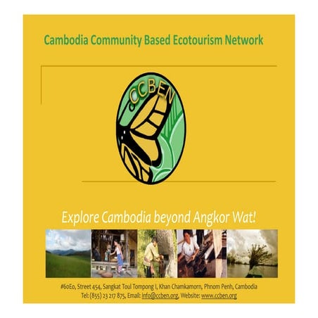 Aspects of Eco toursim in Cambodia through SWOT analysis | PPTX