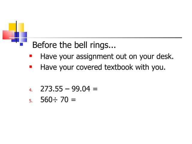 Math 4 Q1 W8 (Perform a series of two or more operations applying ...