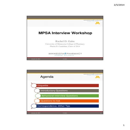Preparing for consultant interview | PPTX