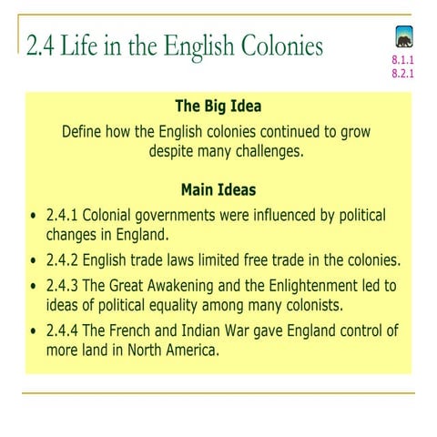 Life In The English Colonies | PDF