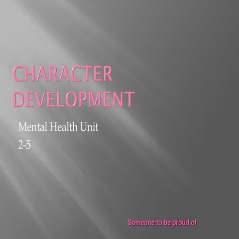 2 5 character development | PPT