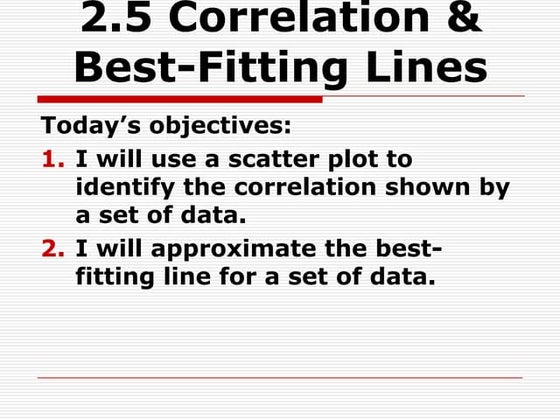 Scatter plots | PPT